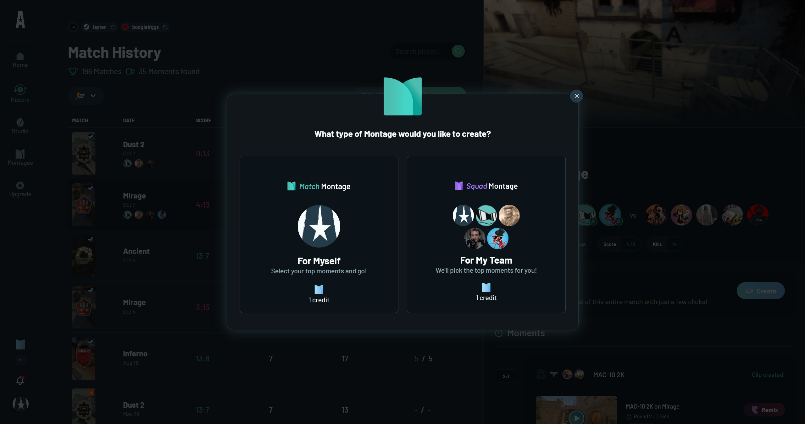 Match/Squad Montage - FAQ – Allstar